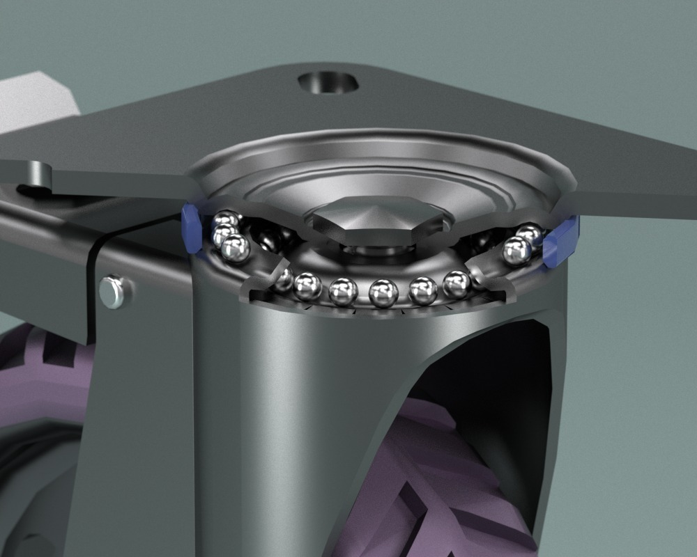 Free 3D file Caster 160 - with plate ⚙️・Object to download and to 3D ...