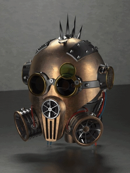 Free 3D file Steam Punk Head created in PARTsolutions 😤・Object to ...