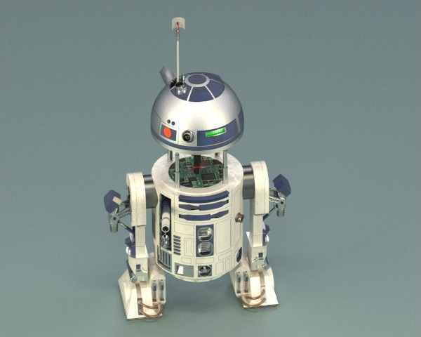 Free 3D file R2D2 - Correct dimensions + Configurator for accessories ...