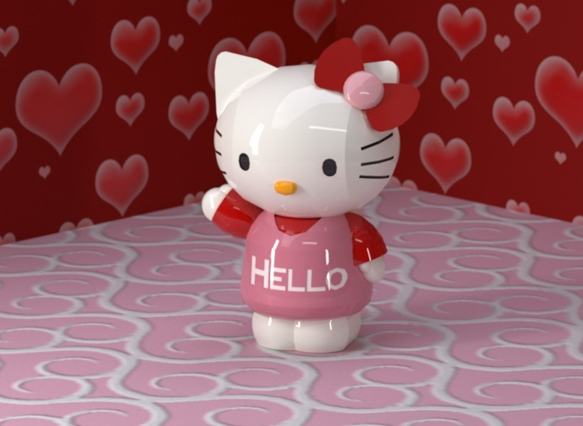 Free 3D file Hello Kitty 👋・3D printable model to download・Cults