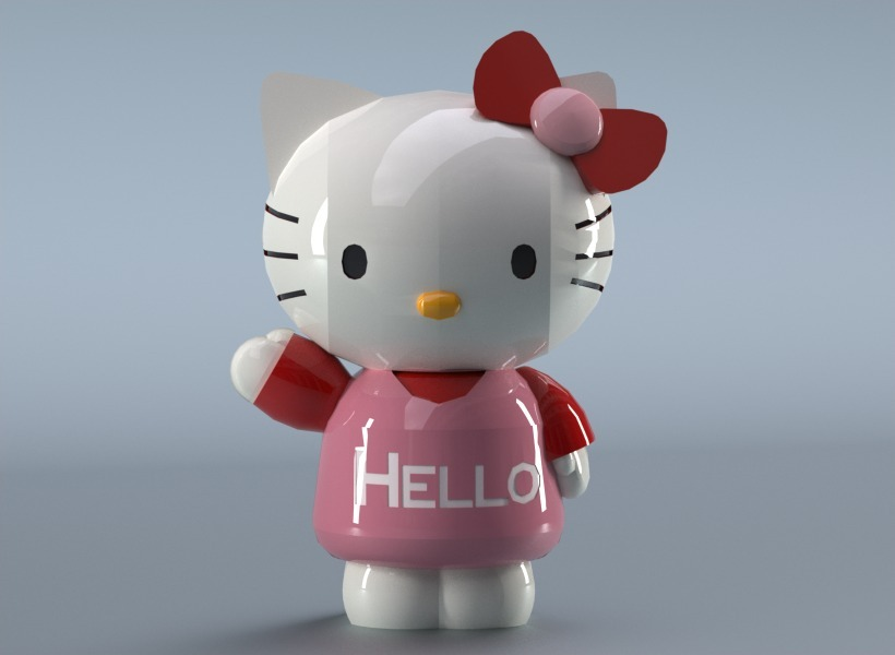 Free 3D file Hello Kitty 👋・3D printable model to download・Cults
