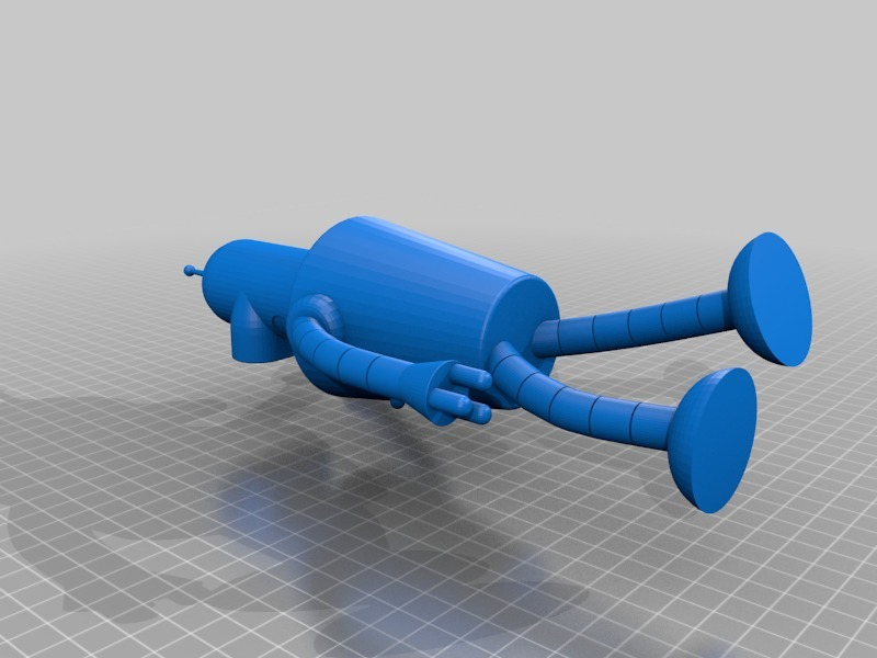 Free 3D file Bender (Futurama) 🤖・3D print design to download・Cults
