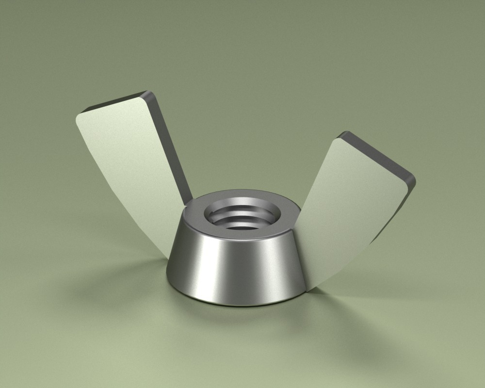 Free 3D file Wingnut M8 created in PARTsolutions 💭・3D printer model to ...