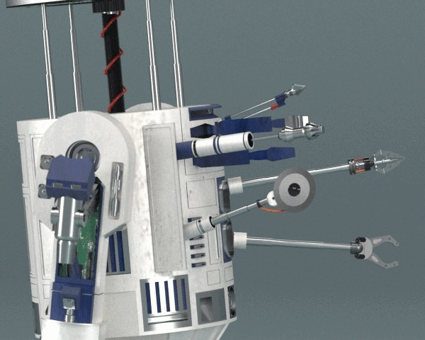 Free 3D file R2D2 - Correct dimensions + Configurator for accessories ...