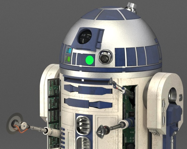 Archivo 3D gratis R2D2 - Dimensiones correctas + Configurador para ...