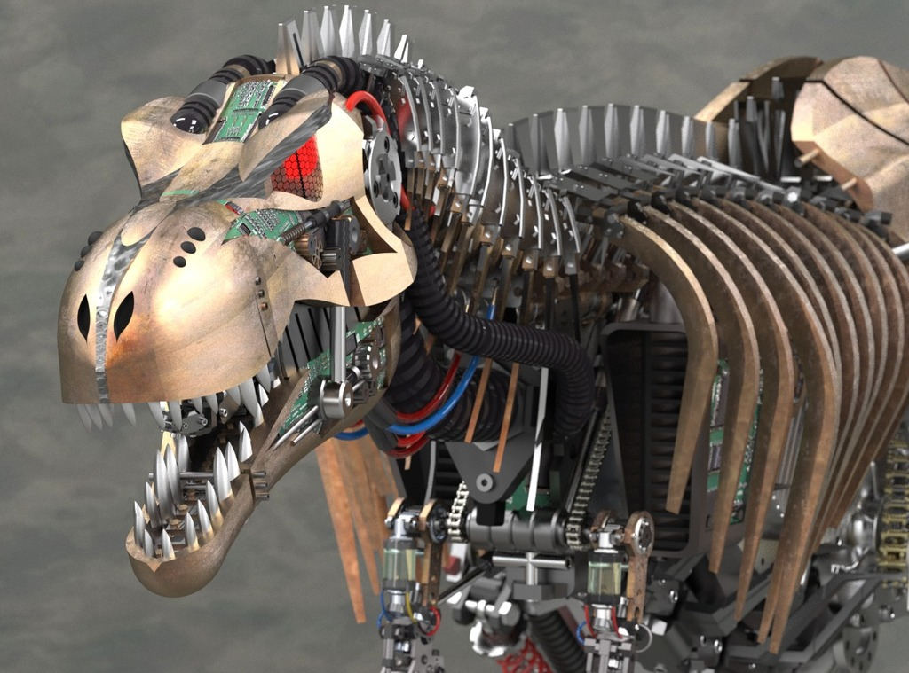 Free 3D file T-Rex mechanical beast! 🦖・3D printable model to download・Cults