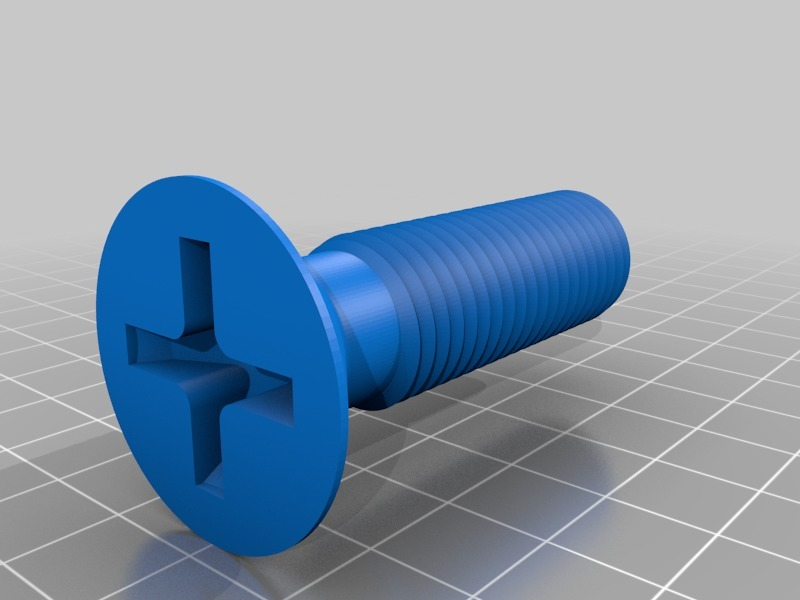 Free 3D file Cross Recessed Countersunk Head Screw - Configurator ・3D ...