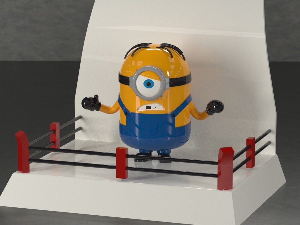 Archivo 3D gratis Minion campeón de boxeo 👹・Diseño de impresión 3D para ...