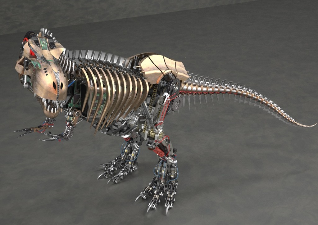 Free 3D file T-Rex mechanical beast! 🦖・3D printable model to download・Cults