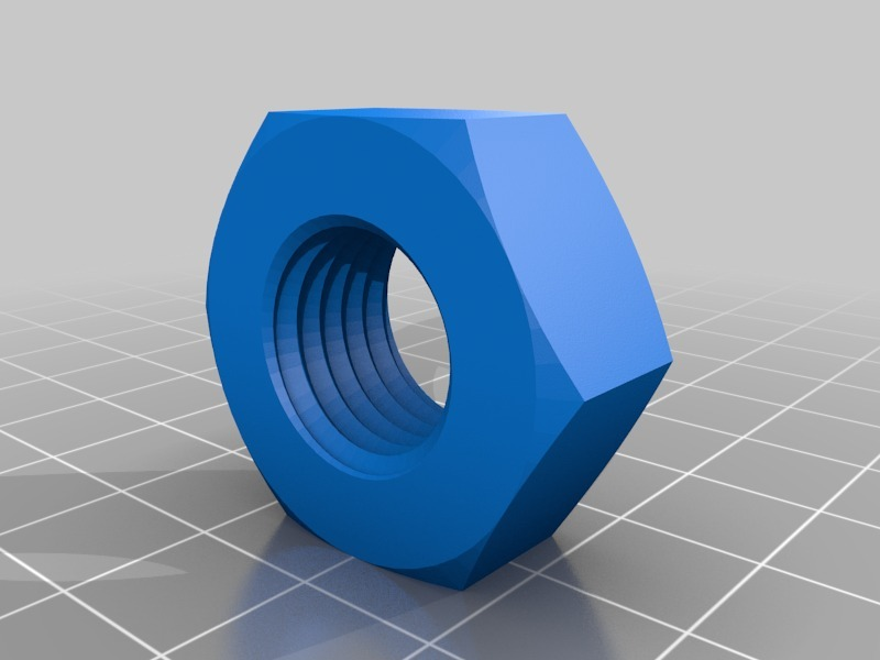 Free 3D file Nut M16 created in PARTsolutions software 🔩・3D printer ...