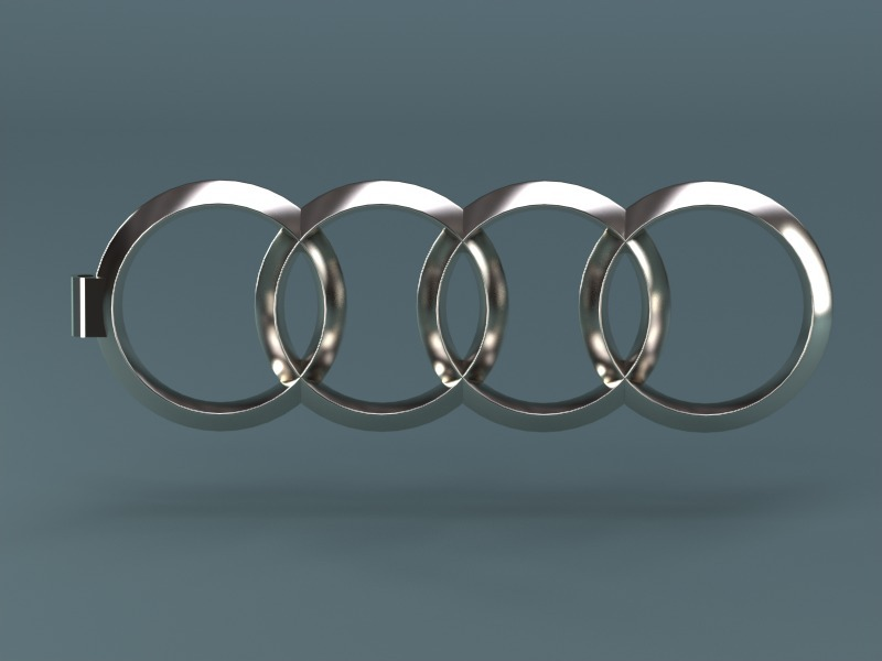 Free 3D file Audi keychain created in PARTsolutions 🚗・Design to ...