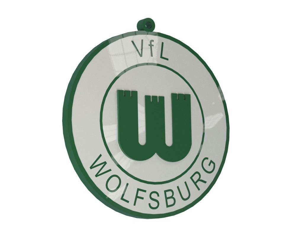 Fichier 3D gratuit VFL WOLFSBURG Logo Porte-clés créé dans ...