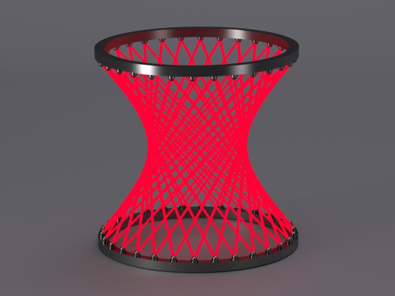 Fichier 3D gratuit Hyperboloïde créé dans PARTsolutions 🧞‍♂️・Design ...