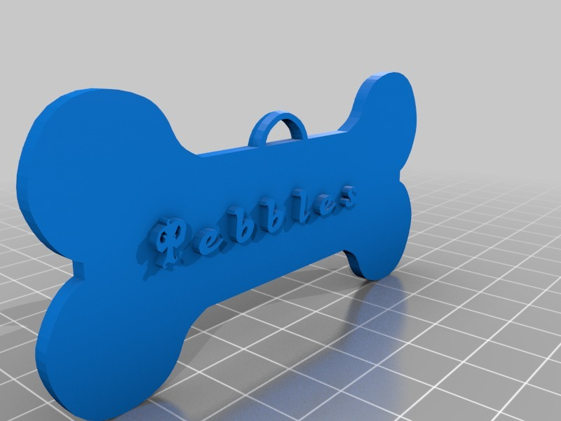 Free 3D file Pebbles Dog Tag 1 🐕・Object to download and to 3D print・Cults