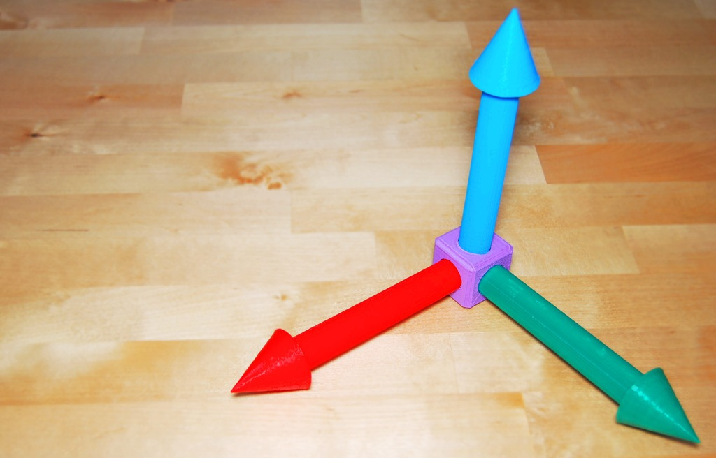 Free 3D file Coordinate System Axes 📐・3D print design to download・Cults