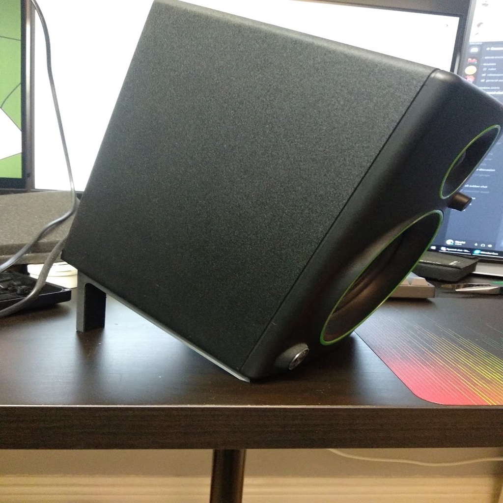 Free 3D file Mackie CR4 Wedge Stand 🎵・Design to download and 3D print・Cults