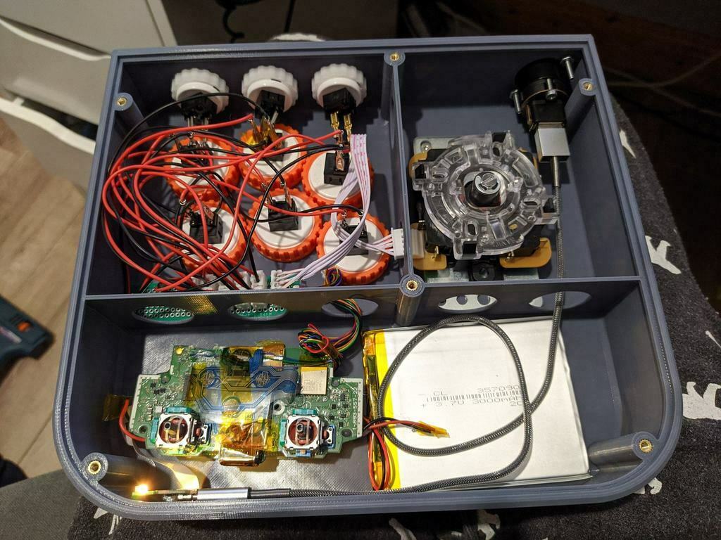 Archivo 3D gratis 6 Button Fight Stick 🕹️・Modelo para descargar y ...