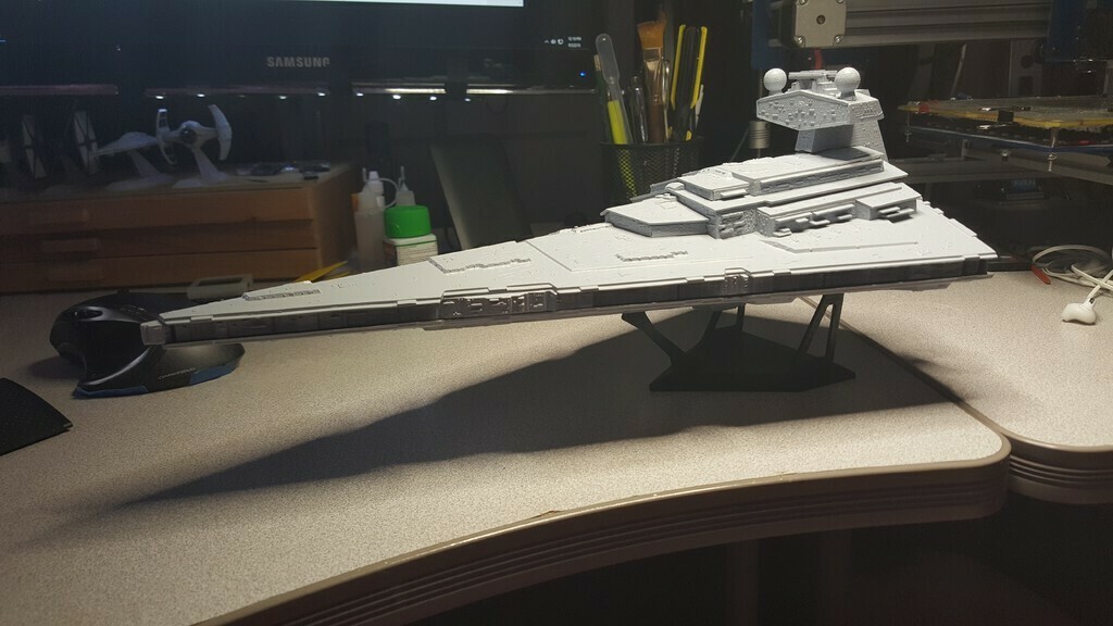Free 3D file Star Destroyer Model Stand ⭐・3D printable object to ...