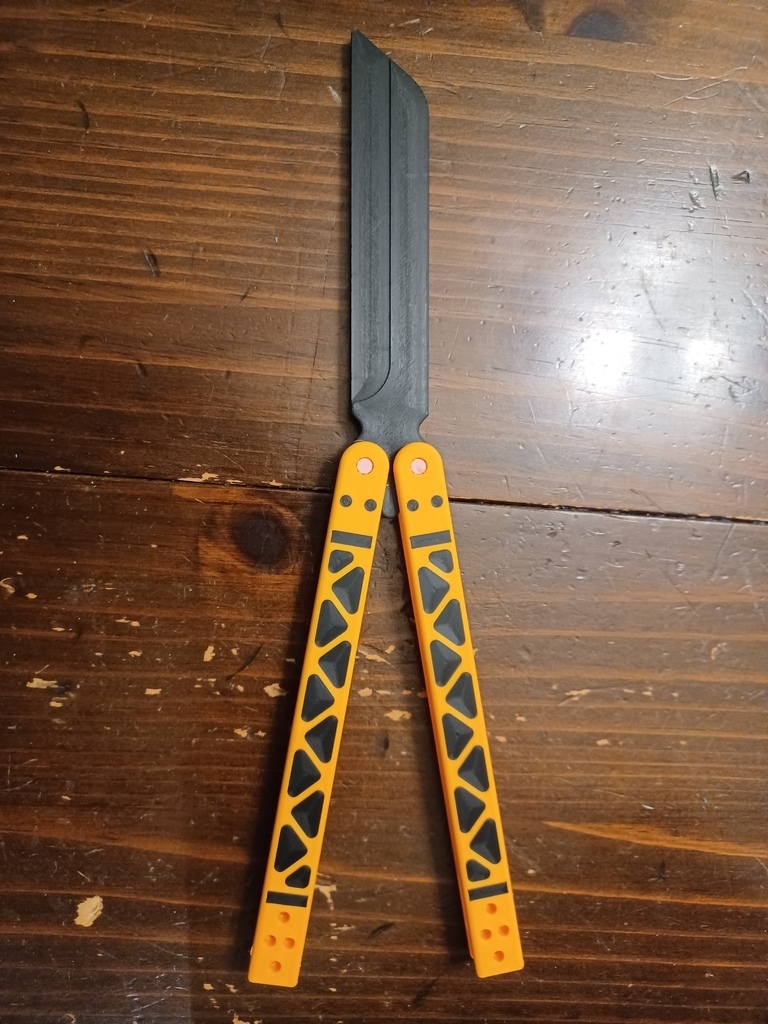 Free STL file Lattice Balisong Butterfly Knife 🦋・Model to download and ...