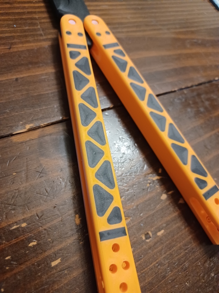 Free STL file Lattice Balisong Butterfly Knife 🦋・Model to download and ...