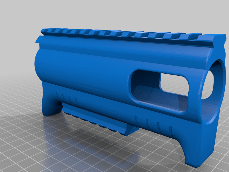 Fichier 3D gratuit SG22 garde-main allongé avec picatinny ⚽・Modèle à ...