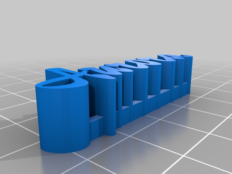 Free 3D file Aurora 3D name plate 👥・3D printing template to download・Cults