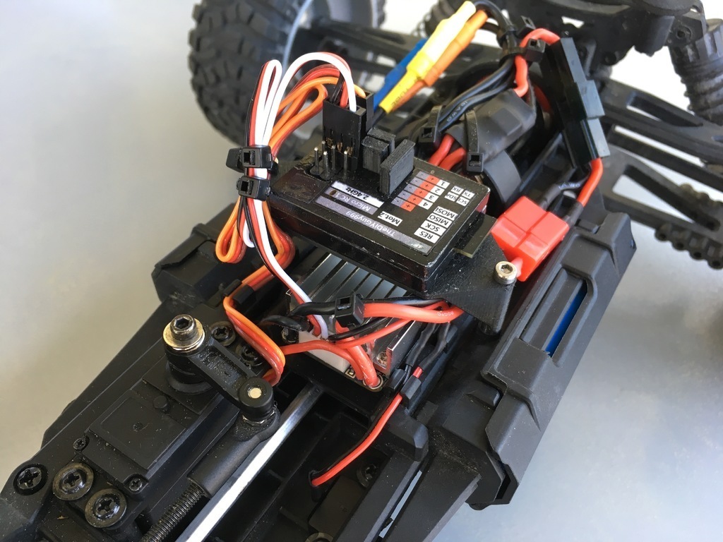 Free 3D file Receiver mount for HBX 12891 DUNE THUNDER brushless conversion 🌩️・3D printing model ...
