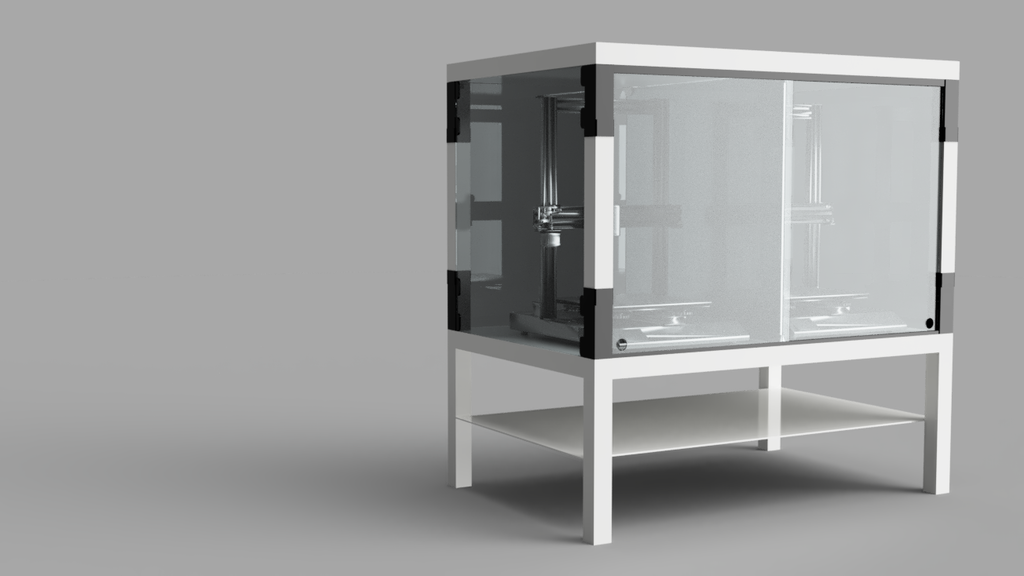 Free 3D file IKEA Dual Printer Lack Table Enclosure 🖨️・3D printer model ...