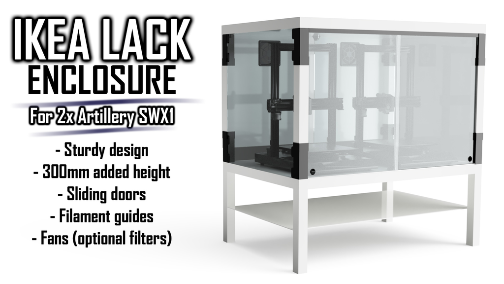 Free 3D file IKEA Dual Printer Lack Table Enclosure 🖨️・3D printer model ...
