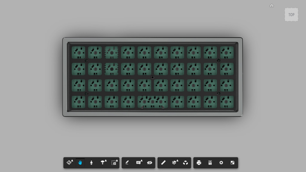 Free 3D file Casing for 4x10 Ortho Linear Mechanical Keyboard Kit P40 ⌨ ...