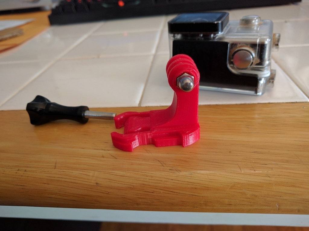 Free 3D file J mount for gopro with piggyback 🧞‍♂️・3D printing template ...