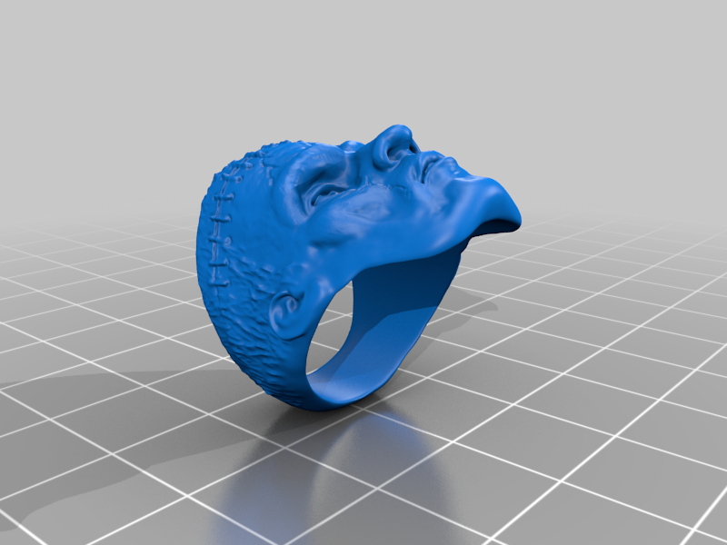 Free 3D file Frankenstein Monster ring 👹・3D print design to download・Cults