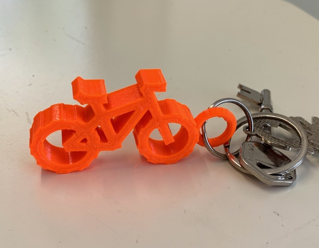 Free 3D file Mountain Bike Keyring ⛰️・Model to download and 3D print・Cults