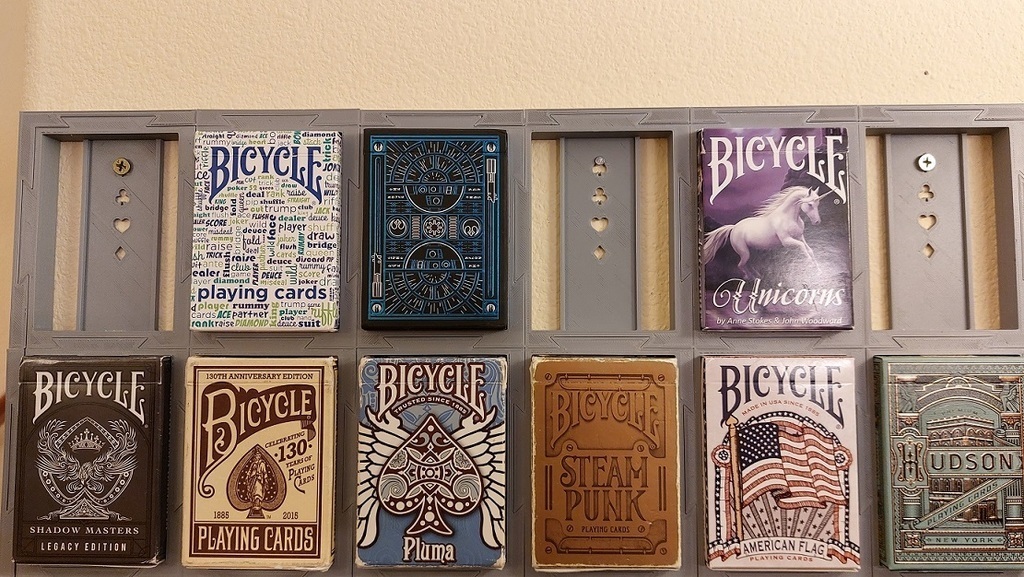 Free 3D file Modular wall mount playing card deck display 🃏・3D print ...