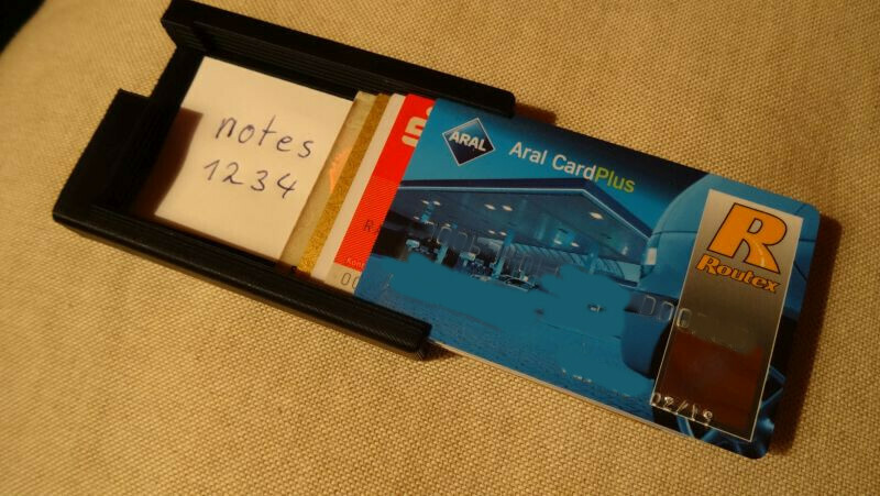 Free 3D file Card holder with tray for notes 🎶・3D printer design to ...