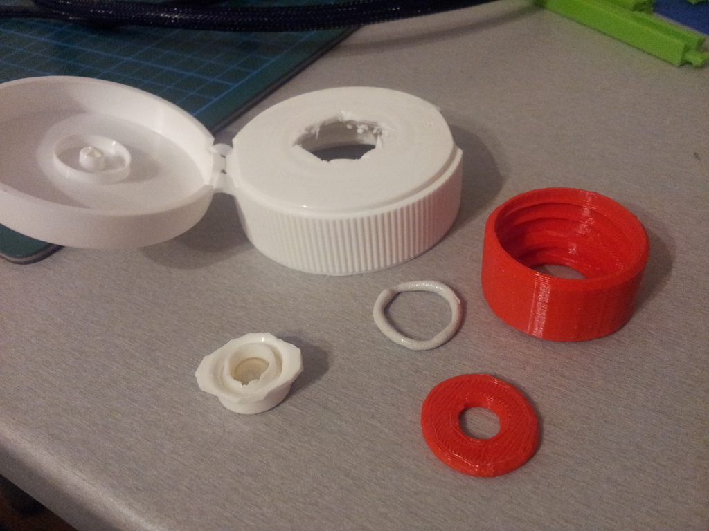 Free 3D file Overhead shower gel screw cap 🚿・3D printable model to ...