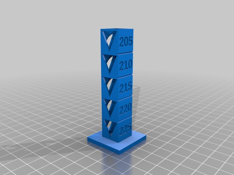 Free 3D file Temp Tower 225-205 🧞‍♂️・3D printer design to download・Cults