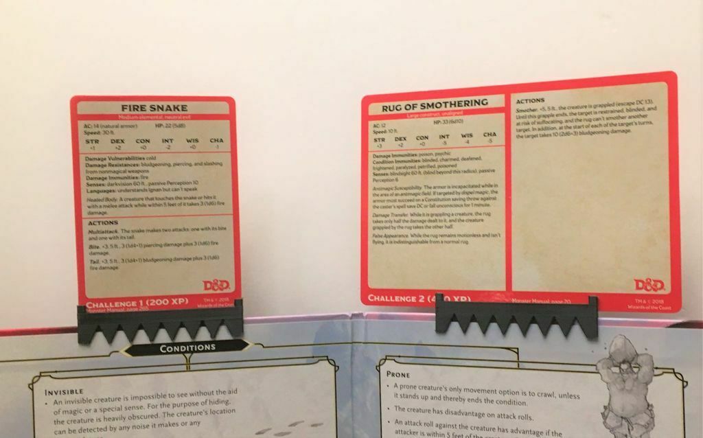 Free 3D file DnD Monster Card Holder 👹・3D printable object to download ...