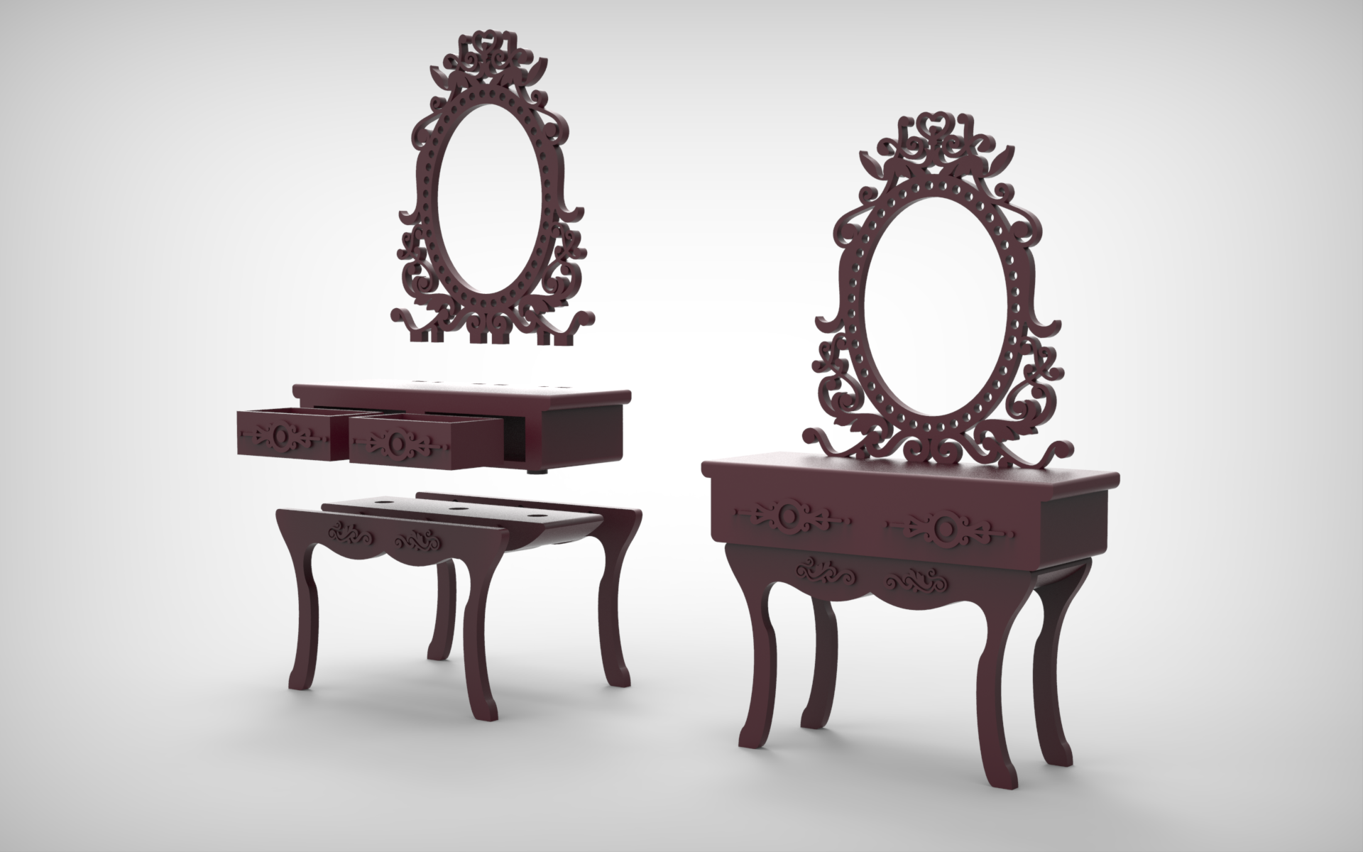 STL file Classical Furniture・3D print object to download・Cults