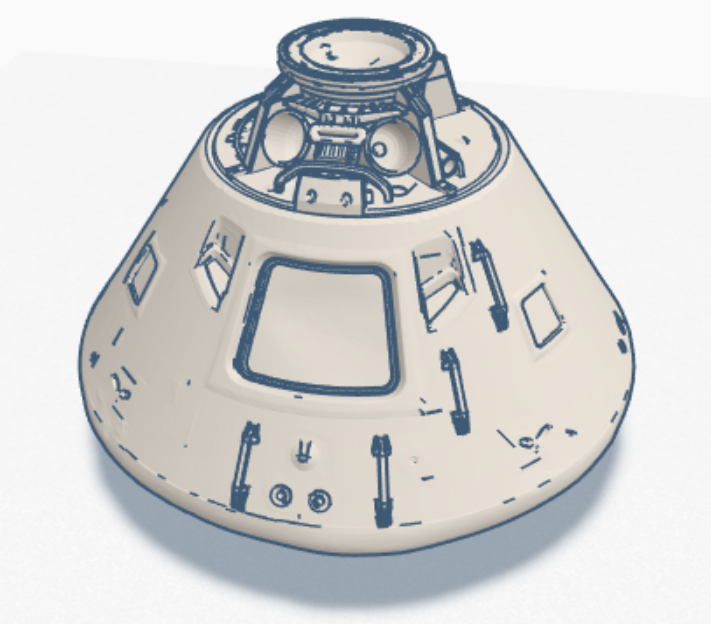 Free 3D file Space Command Module 🛰・3D printing model to download・Cults