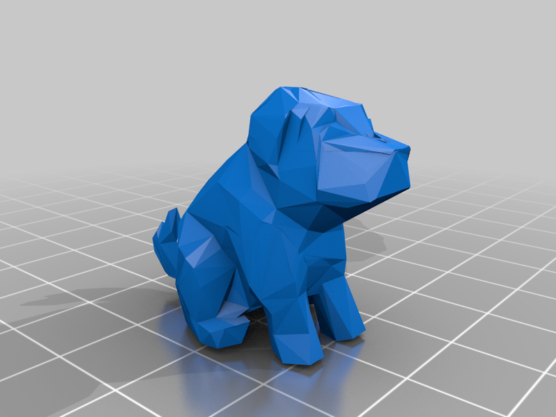Fichier 3D gratuit Chien Low Poly 🧞‍♂️・Design imprimable en 3D à télécharger・Cults