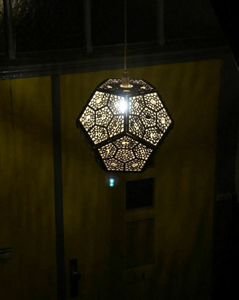 Free 3D file Dodecahedron Shadow Hanging Lamp 🔦・3D print model to ...