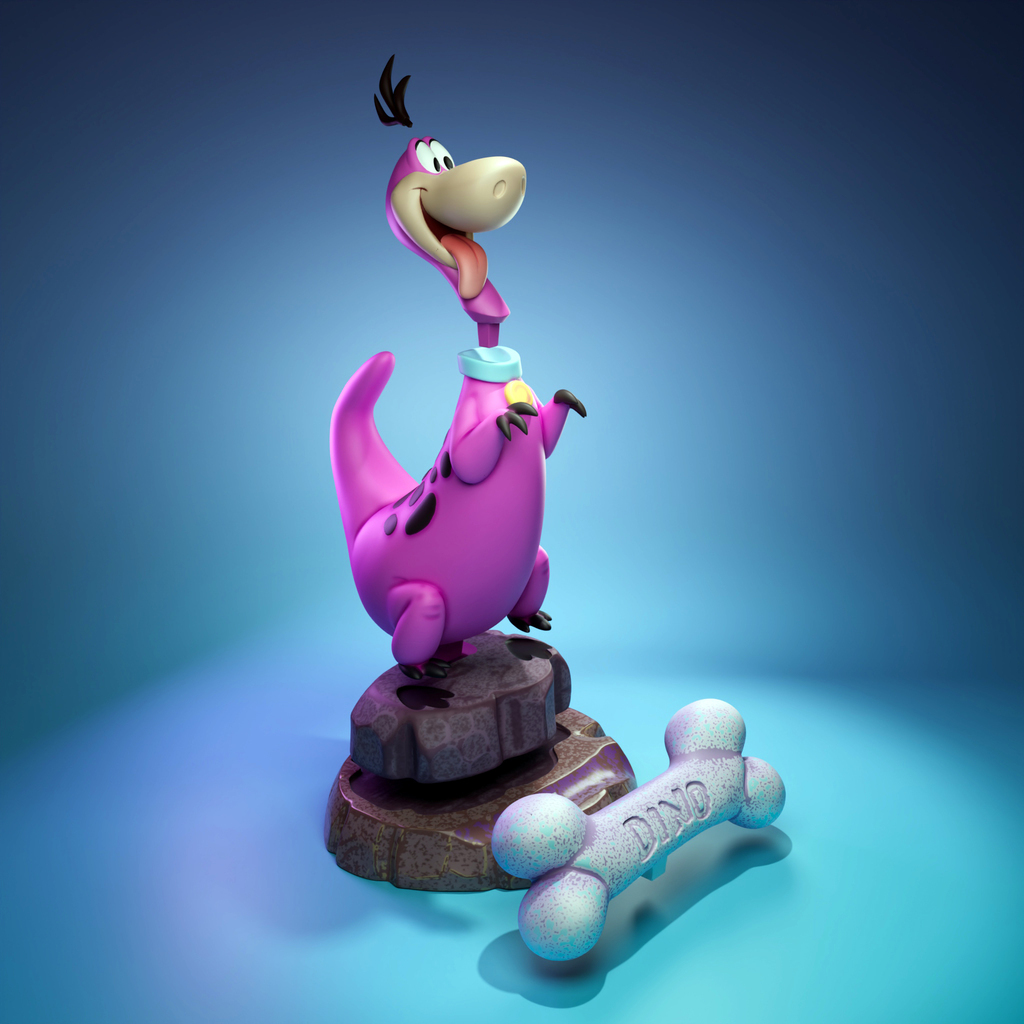 Free 3D file Dino_Flintstones_Stl 🧞‍♂️・3D printer design to download・Cults