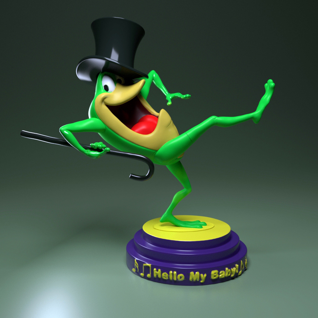 Free STL file M_Frog_Hanna_Barbera 🧞‍♂️・3D printing model to download・Cults