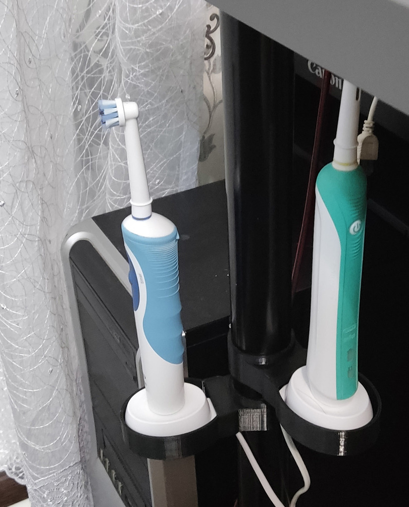 Free 3D file Electric toothbrush holder with ikea table leg attachment ...
