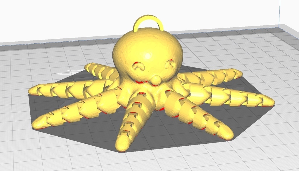 Free 3D file Cute octopus with key loop 🐙・3D printable model to ...