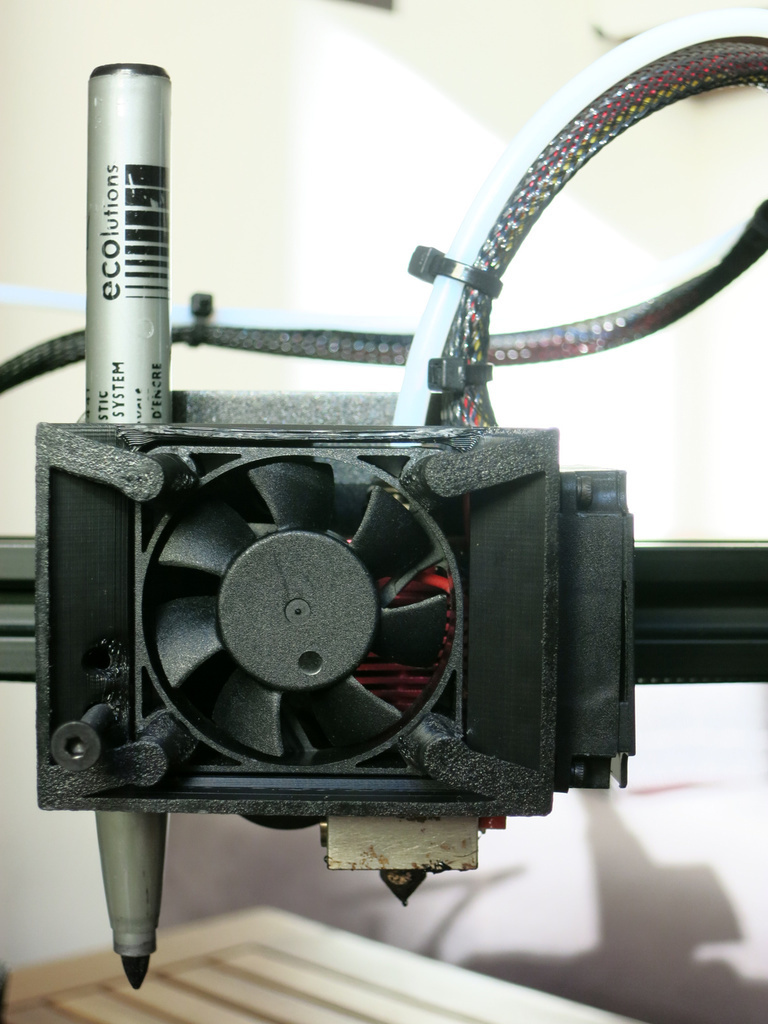 Free 3D file Ender 3 polyvalent hot end fan mount / pen holder 🥵・3D ...