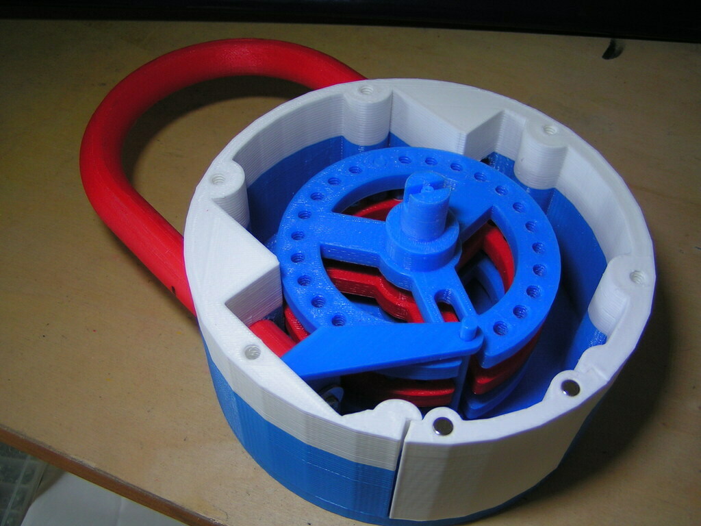 Free 3D file Big combination lock 🔒・3D printable model to download・Cults