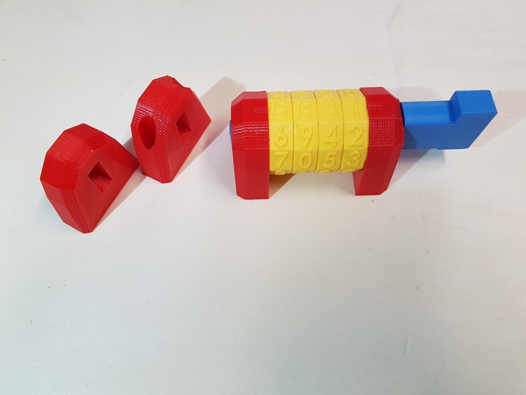 Free 3D file Combination lock 🔒・3D print design to download・Cults