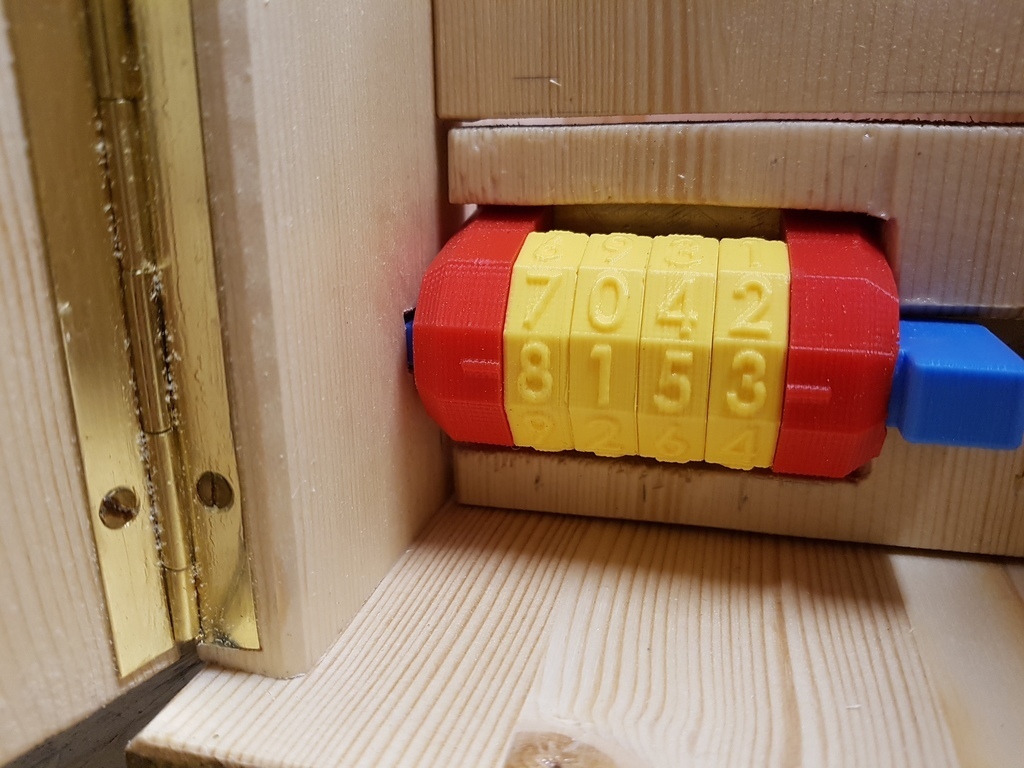 Free 3D file Combination lock 🔒・3D print design to download・Cults